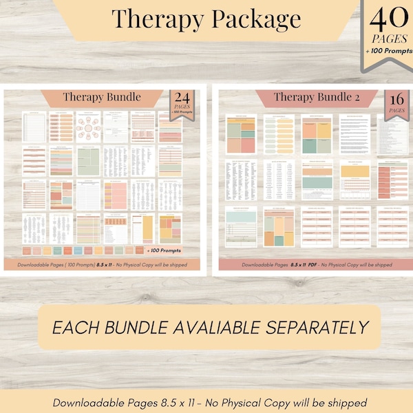 Mental Health Counseling Worksheets - Etsy