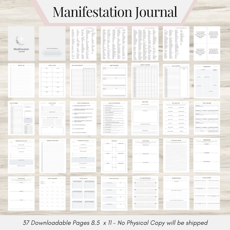 Manifestation Journal - Etsy