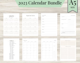 2023 Calendar, Goodnotes, 2023 Digital Calendar, 2023 Planner Weekly ...