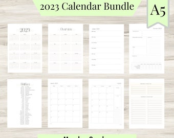 2023 Calendar, Goodnotes, 2023 Digital Calendar, 2023 Planner Weekly ...