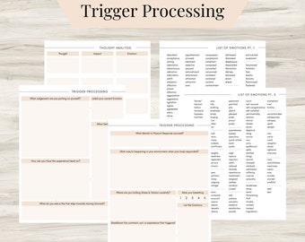 Faith Processing Journal Pages for Daily Self Care Mental | Etsy