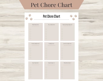 Dog Chore Chart | Etsy