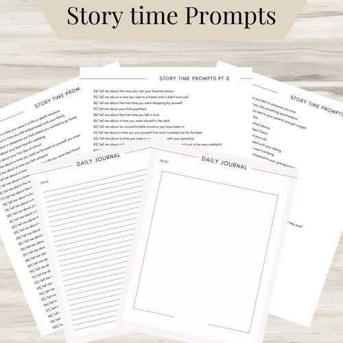 365 Prompts Journal Mental Health Journal Self Care Journal - Etsy