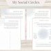 Social Circles Therapy Worksheet: Personal Boundaries PDF (digital ...