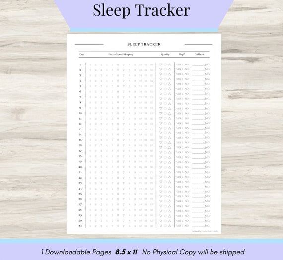 Insomnia Sleep Log