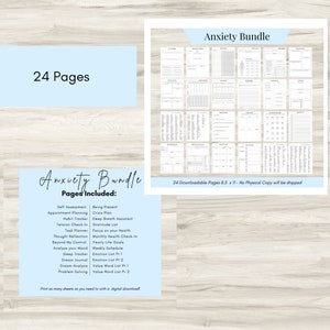 Mental Health Bundle, Therapy Journals, Mental Health Worksheets ...