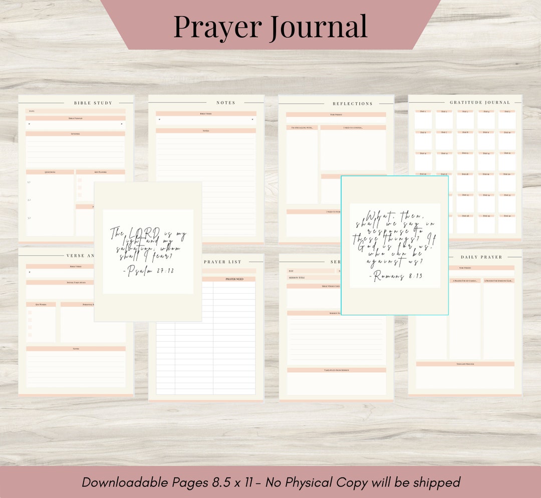 Bible Study Planner, Daily Devotional, Sermon Scriptures Notes ...