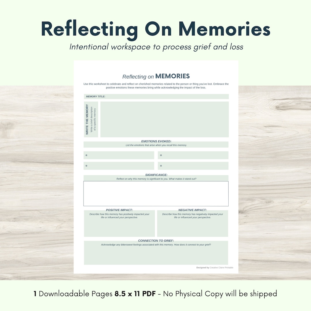 Reflecting on Memories, Grief, Reflect, Heal | Self-care, Therapy ...