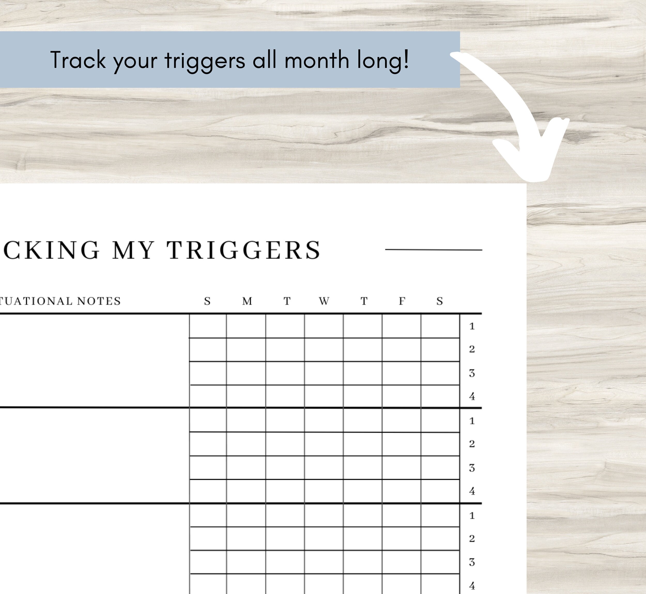 Trigger Tracker Trigger Processing Digital Thought | Etsy