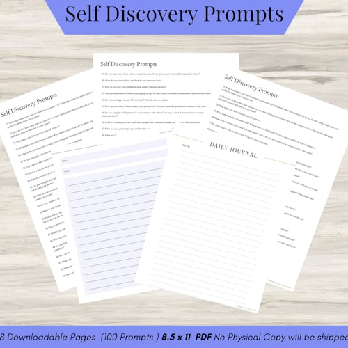 365 Self-discovery Journal Prompts Printable Shadow Work - Etsy
