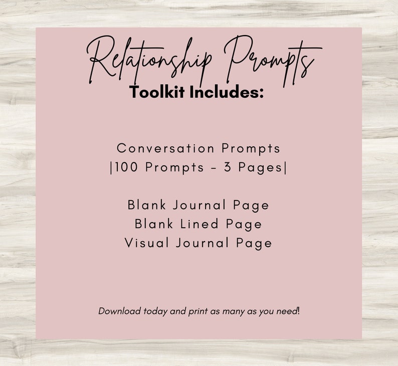 Relationship Journal Prompts Mental Health Journal Self Care - Etsy
