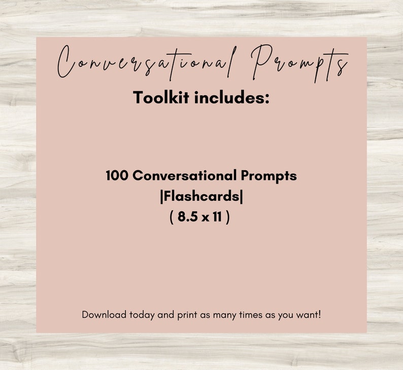 Conversation Journal Prompts Mental Health Journal Self Care - Etsy