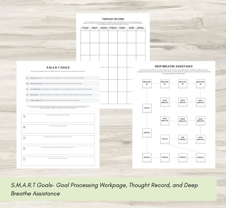 CBT Journal Cognitive Behavioral Therapy Mental Health - Etsy