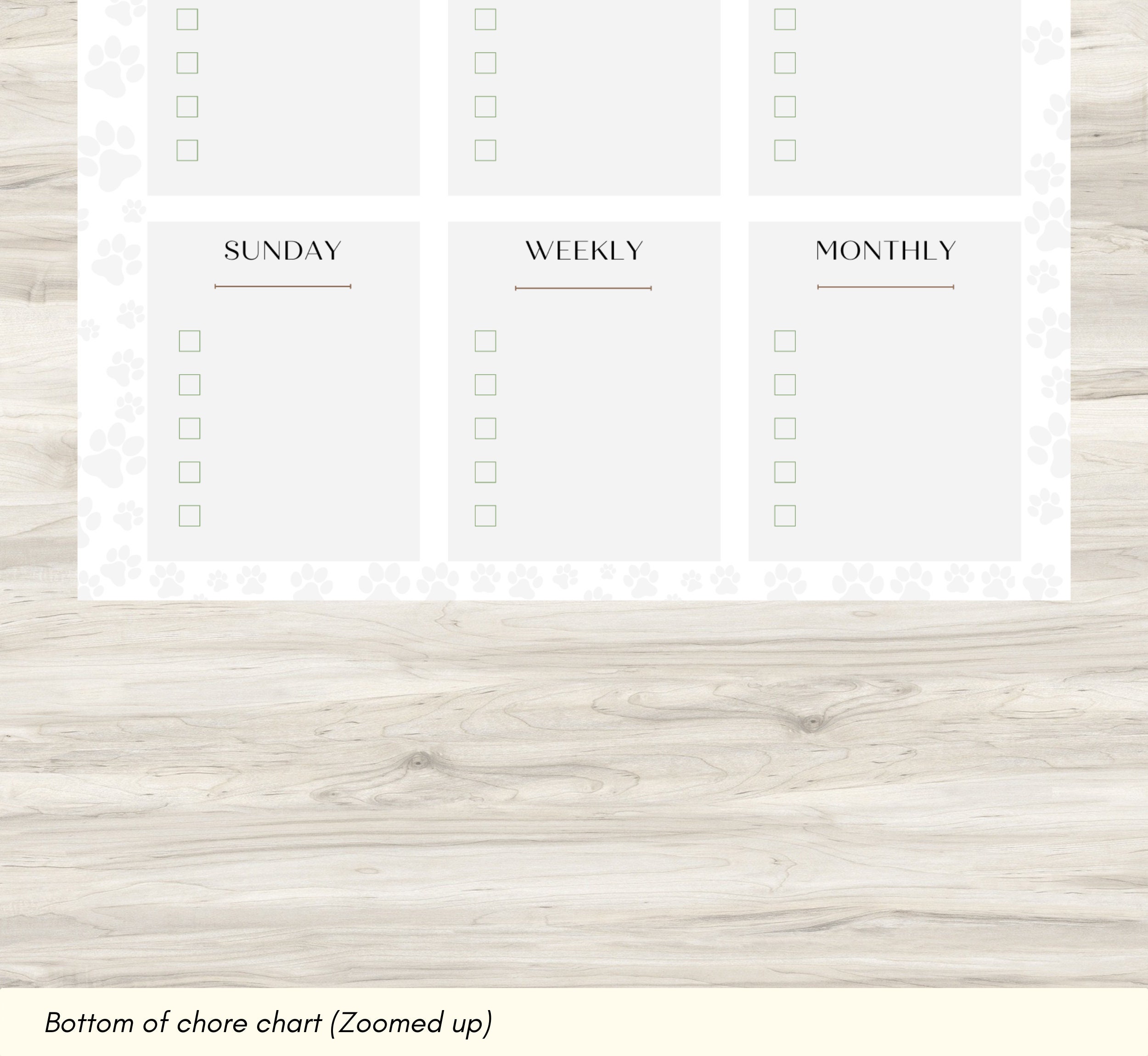 Pet Chore Chart Pet Chore Tracker Pet Chore Chart Printable | Etsy