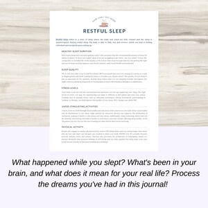 Processing Your Dreams, Trauma and Emotions, Sleep Hygiene Worksheets ...