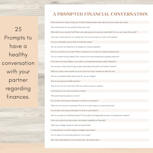 Pre Marital Financial Processing, A Financial Conversation With Your ...