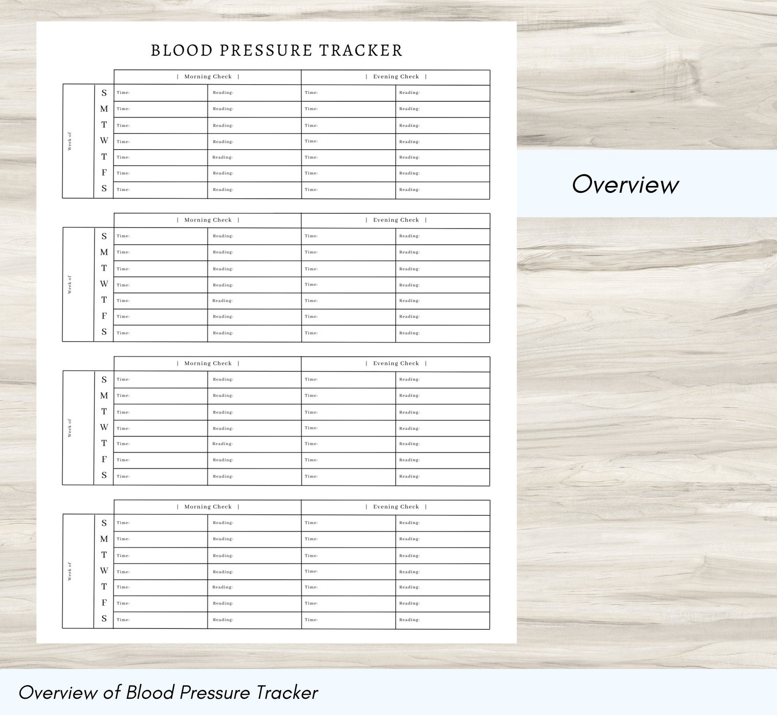 Blood Pressure Tracker Sheet, Hypertension Tracker, Medical Tracker ...