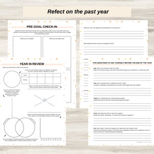 New Year's Printables 2023 Year in Review 2024 Resolutions New Year's ...