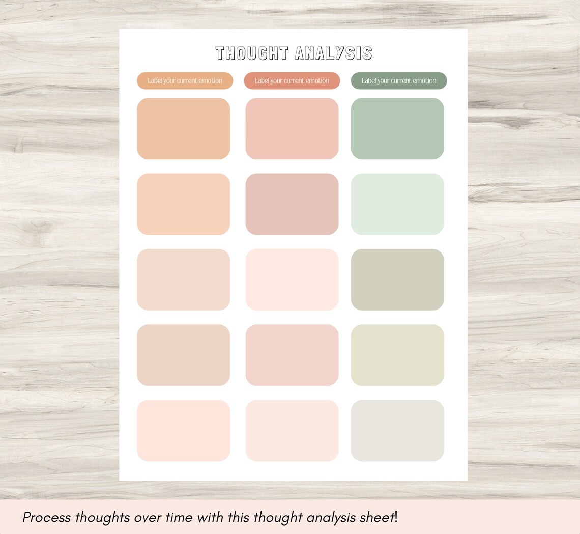 Trigger Processing Journal Thought Processing Journal Daily - Etsy