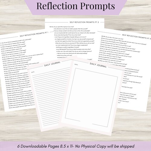Journal Prompts Printable Mental Health Journal Self Care - Etsy Canada