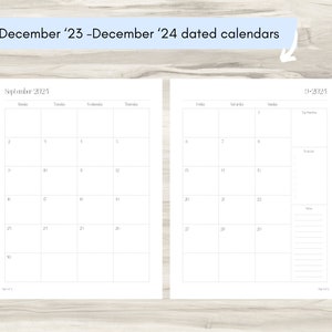 2024 Dated Monthly Calendar, 2024 Planner, 2024 Digital Calendar, 2024 ...