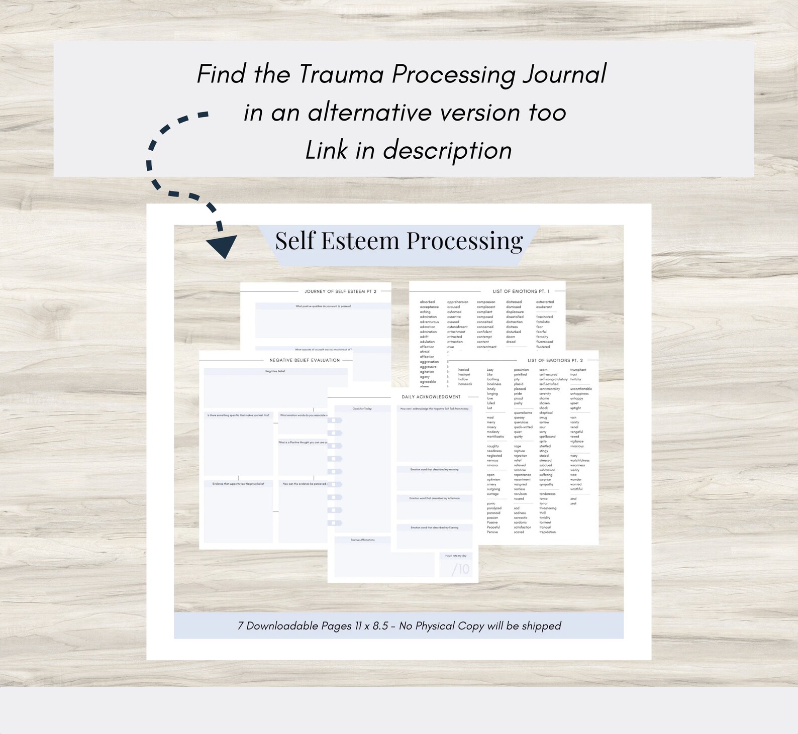 Trigger Processing Journal Thought Processing Journal Daily - Etsy