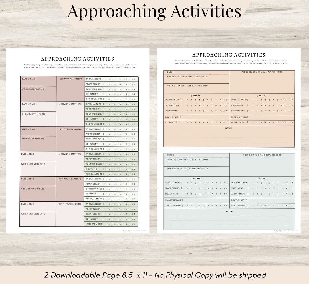 Approaching Activities- a Journal to Plan and Evaluate Interpersonal ...