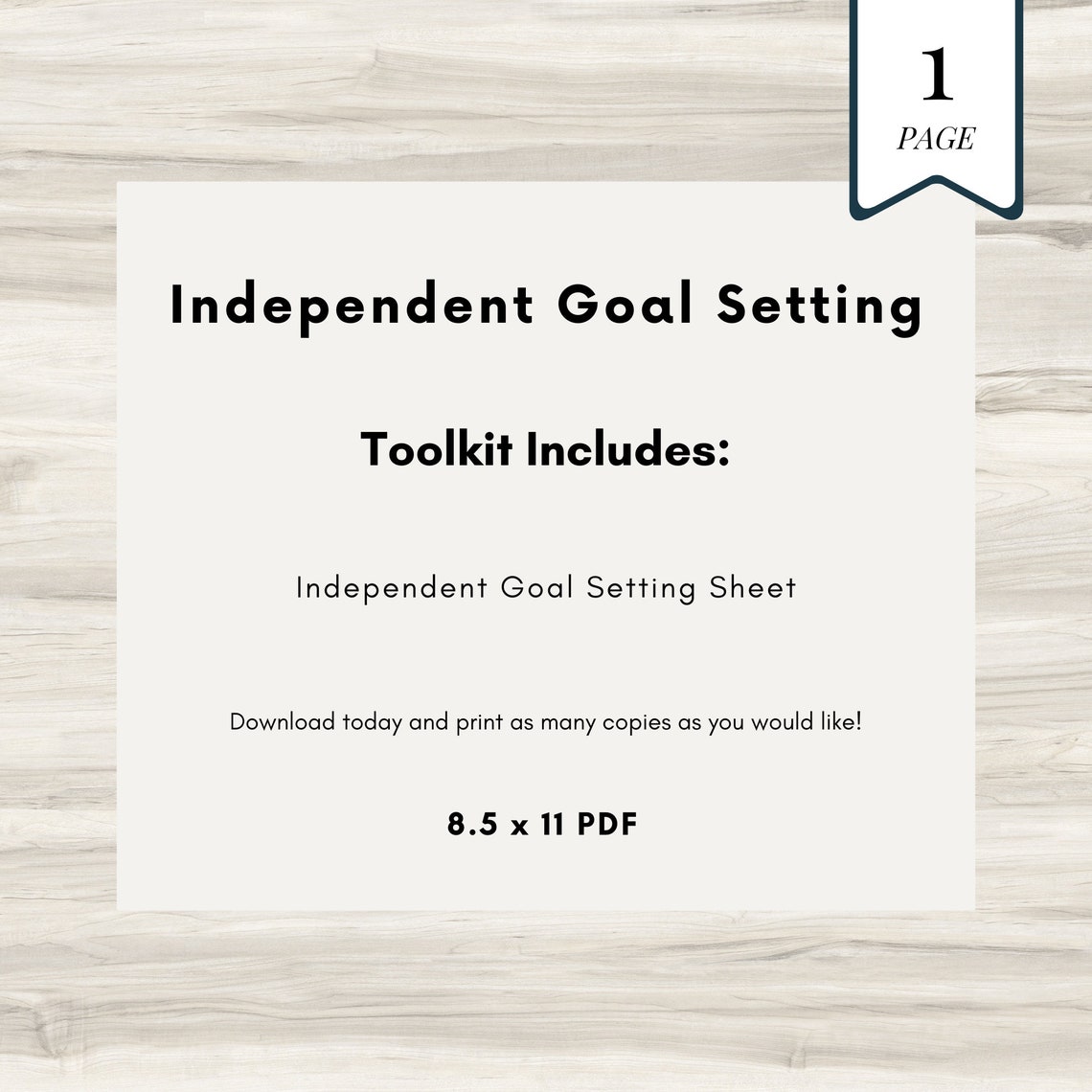 Comprehensive Independent Goal Setting Sheet: Personal, Professional ...