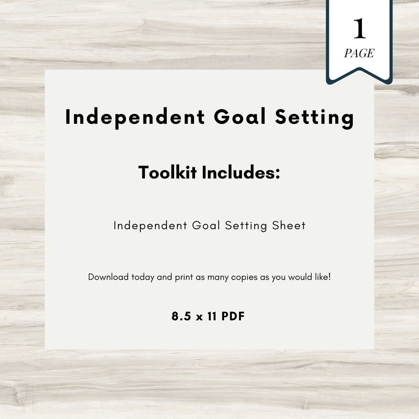 Comprehensive Independent Goal Setting Sheet: Personal, Professional ...