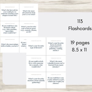 Icebreaker Question Flashcards: Conversation Starters (PDF) - Etsy