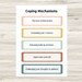 Coping Skills Poster Coping Mechanisms Grief Print - Etsy
