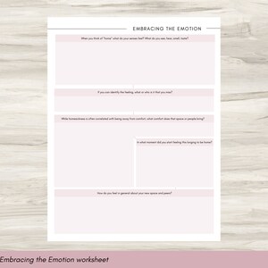 Homesickness Processing Journal Pages, Daily Self Care, Mental Health ...