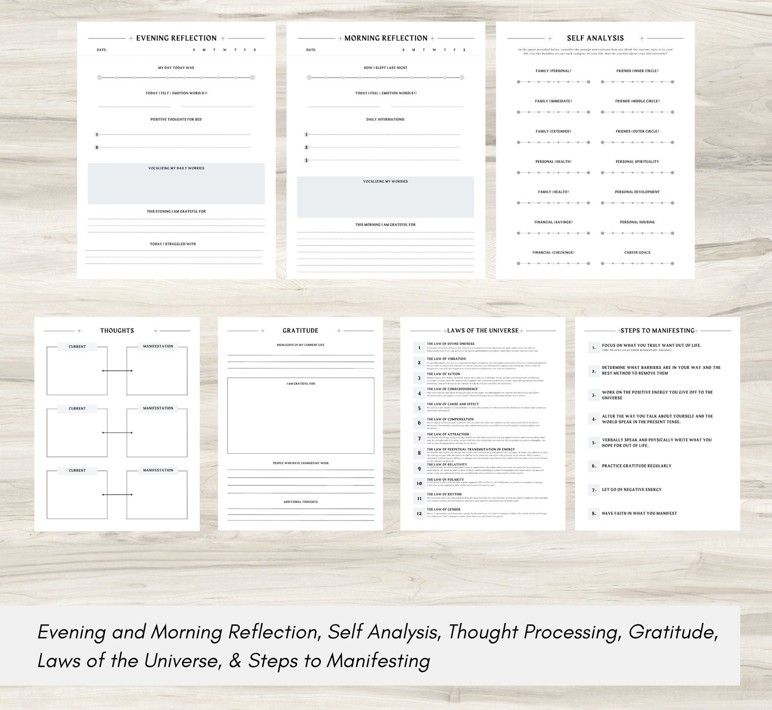 Manifestation Journal Holistic Wellness Self-care Journal - Etsy