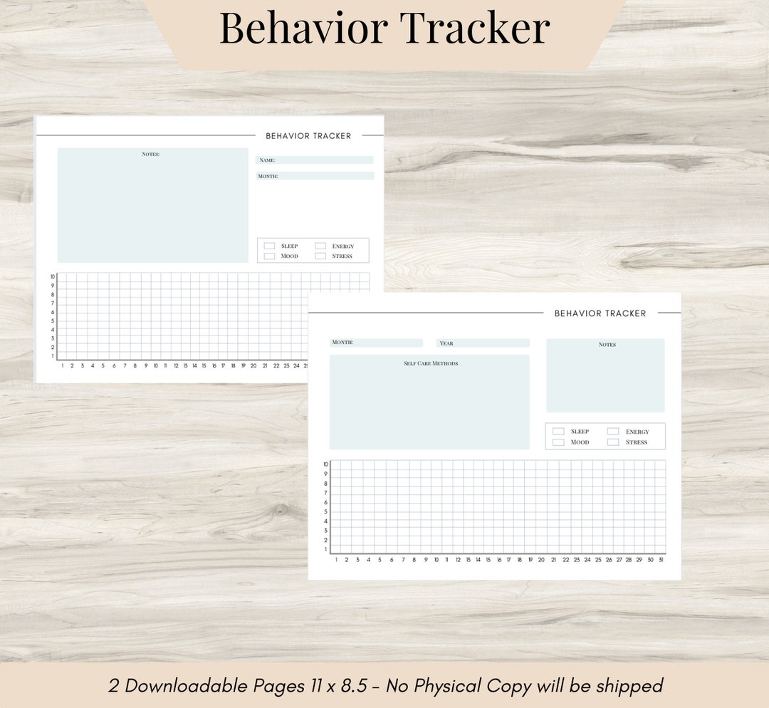 Daily Behavior Tracking: Mental Health, Mood, Sleep, Stress, Energy ...