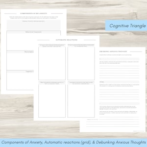 Social Anxiety Worksheets for Mental Health and Self-care, Printable ...