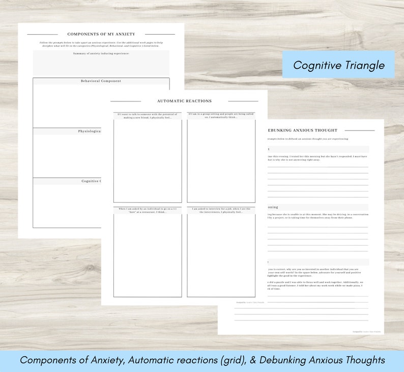 Social Anxiety Worksheets for Mental Health and Self-care - Etsy