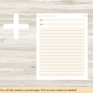 Faith Processing Journal Pages for Daily Self Care, Mental Health ...