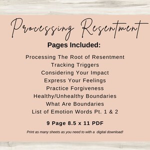 Processing Resentment, Mental Health Journal, Conflict Resolution ...