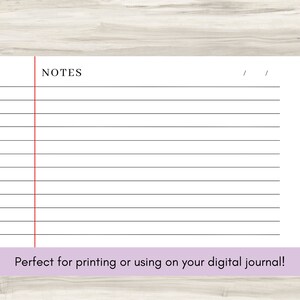 Blank Notes Sheet, Blank Notes Template, Digital Student Notebook ...