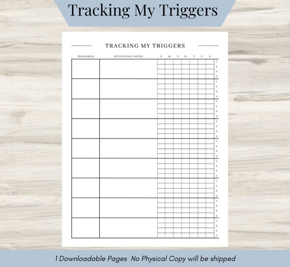 Trigger Tracker Trigger Processing Digital Thought | Etsy