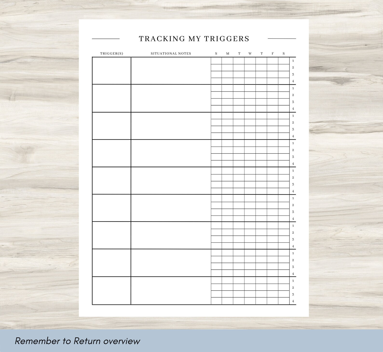 Trigger Tracker Trigger Processing Digital Thought | Etsy