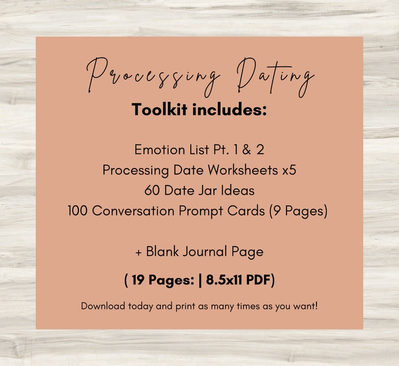 Processing Dating Am I Ready to Date Conversation Prompts - Etsy