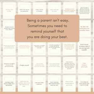 Parent Affirmation Cards, Motherhood Affirmation Cards, Fatherhood ...
