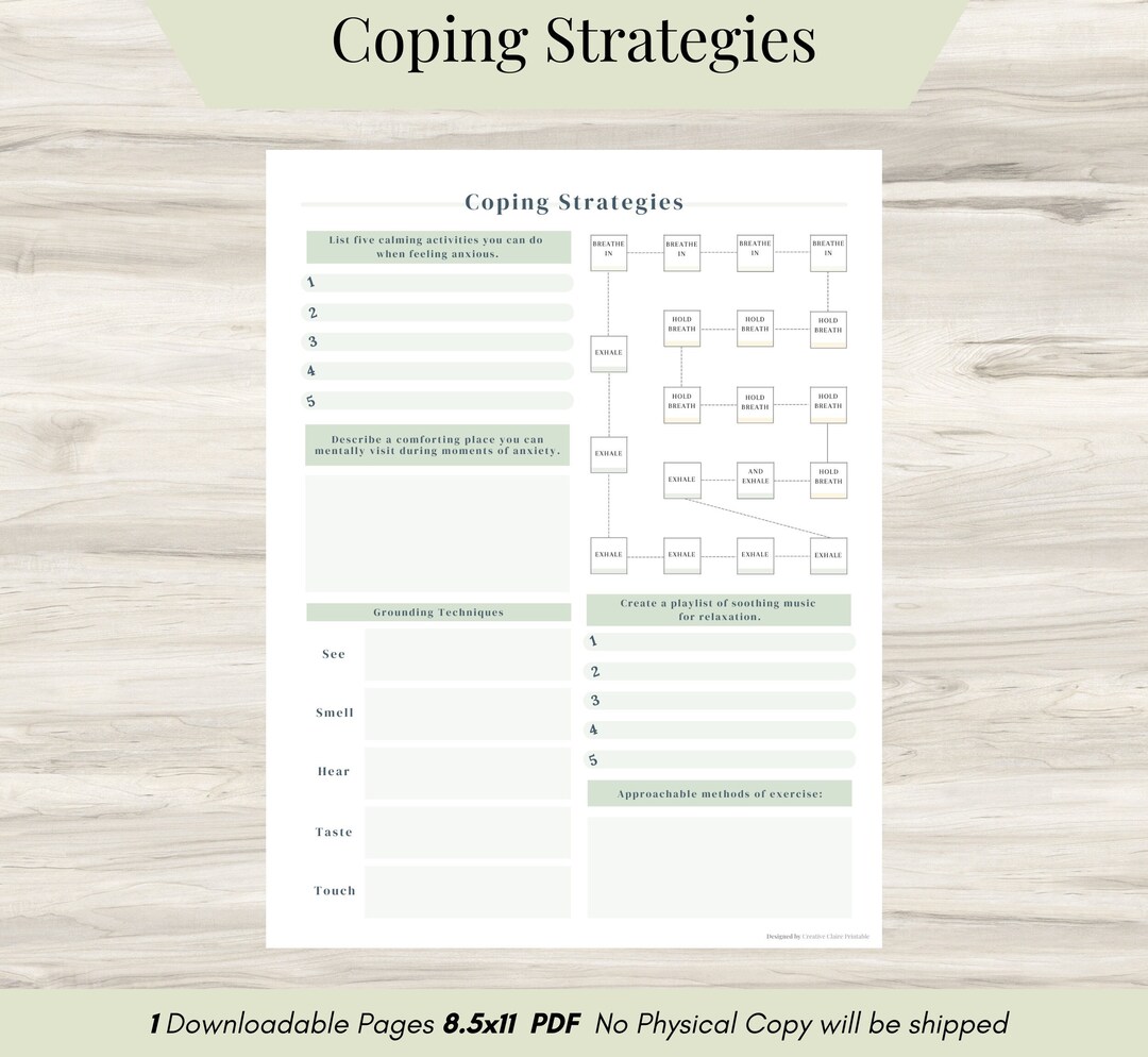 Coping Strategies, A Personal Guide to Overcoming Anxious Moments ...