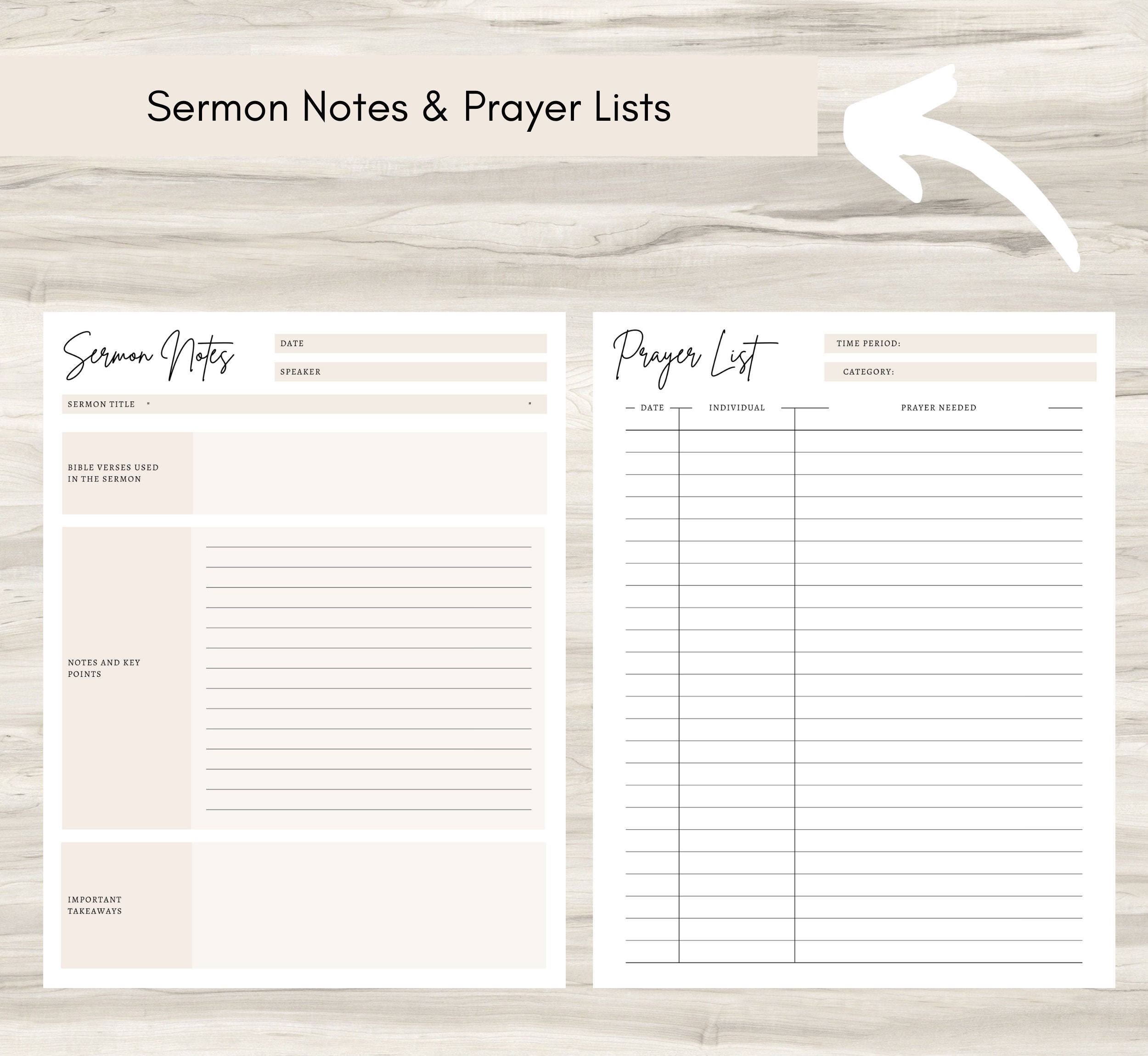 Prayer Journal Planner Prayer Journal Template Group Bible - Etsy