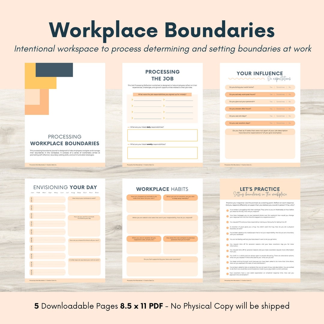 Workplace Boundaries: A Processing Journal for Professional Growth ...