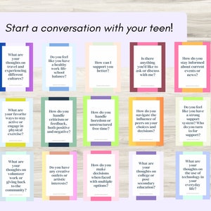 Teen Conversation Starter Cards: 50 Thought-provoking Questions (PDF ...