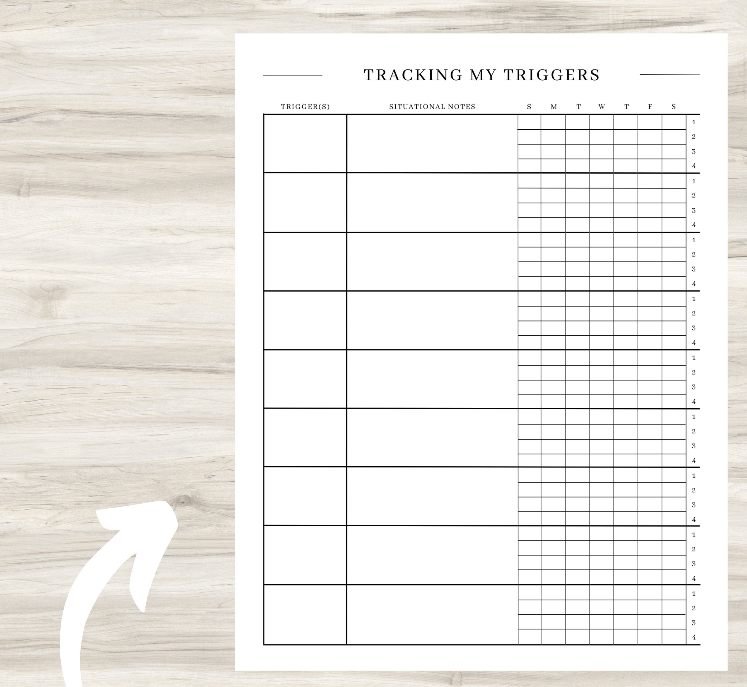 Trigger Tracker Trigger Processing Digital Thought | Etsy