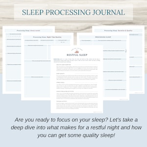 Sleep Hygiene Mental Health Bundle, Mental Health Worksheets, Sleep ...