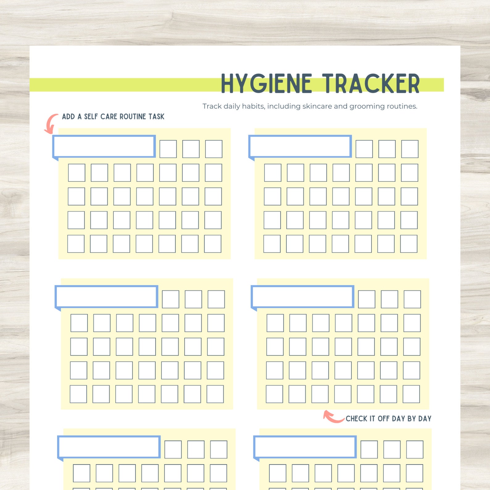 Hygiene Tracker: Personal Cleanliness Monitor, Health Habit Tracker ...
